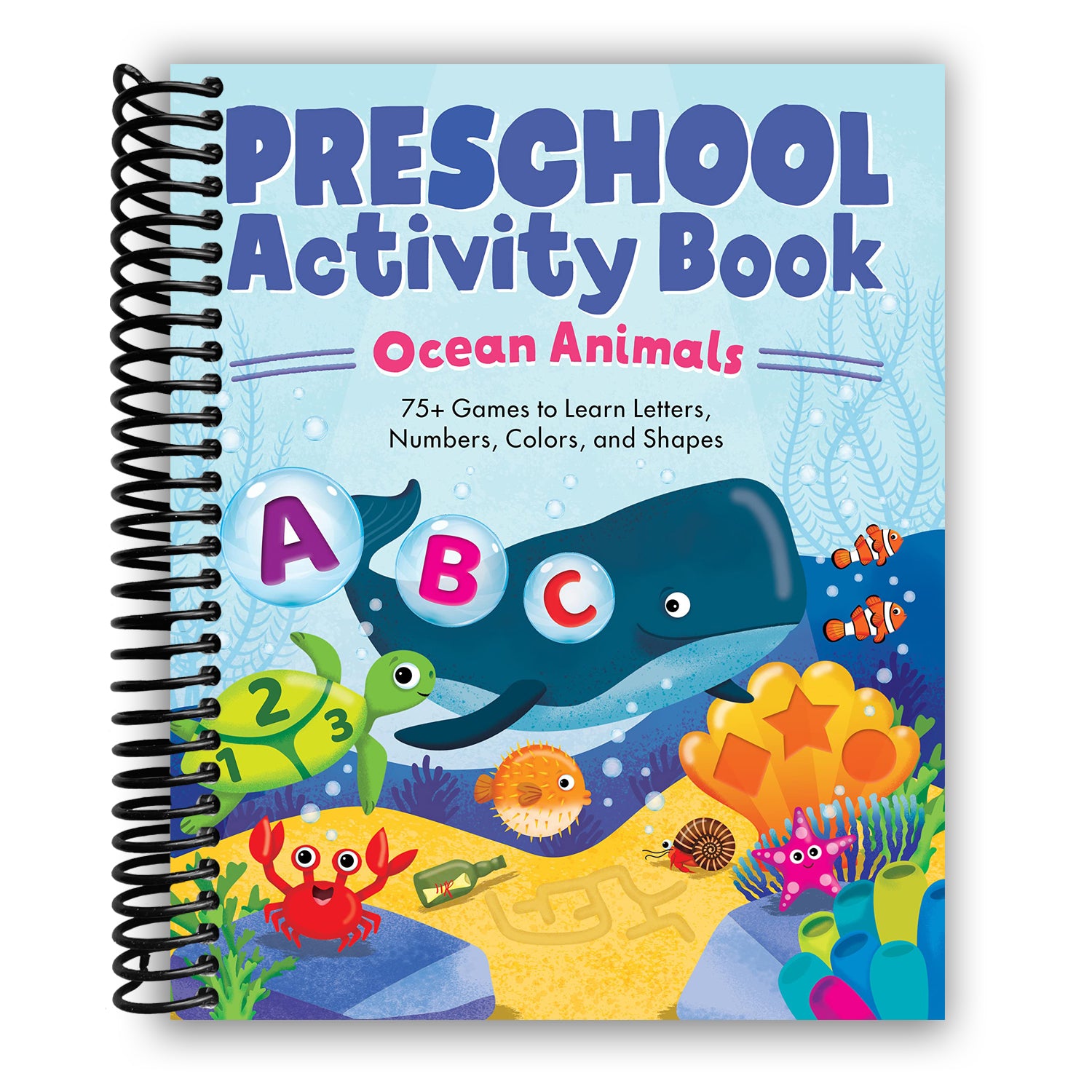 Ocean Animals Preschool Activity Book (Spiral Bound) – Lay it Flat ...